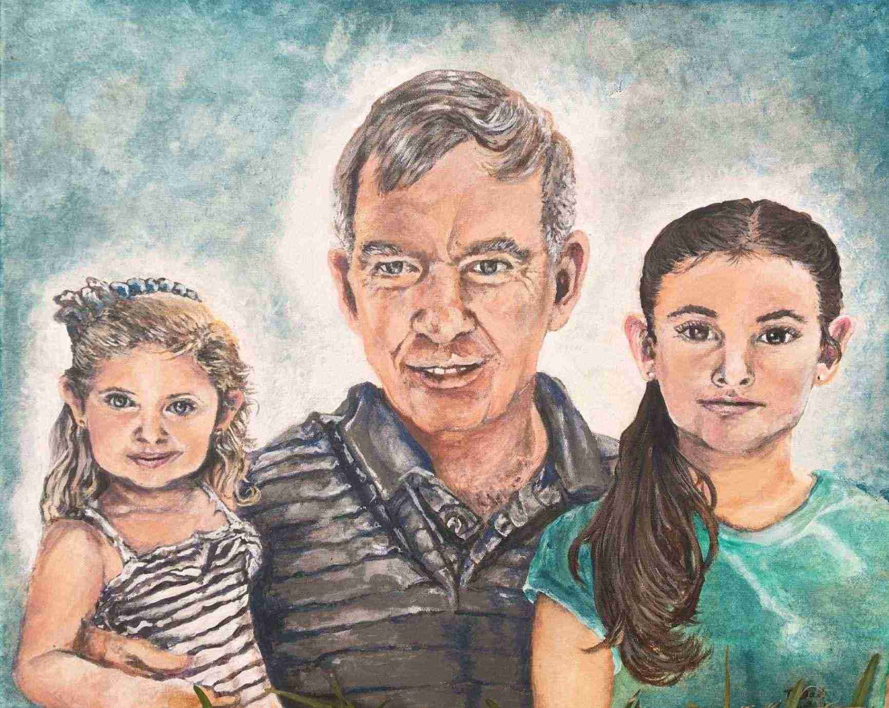 Get custom portrait paintings | Your photo into a handmade painting