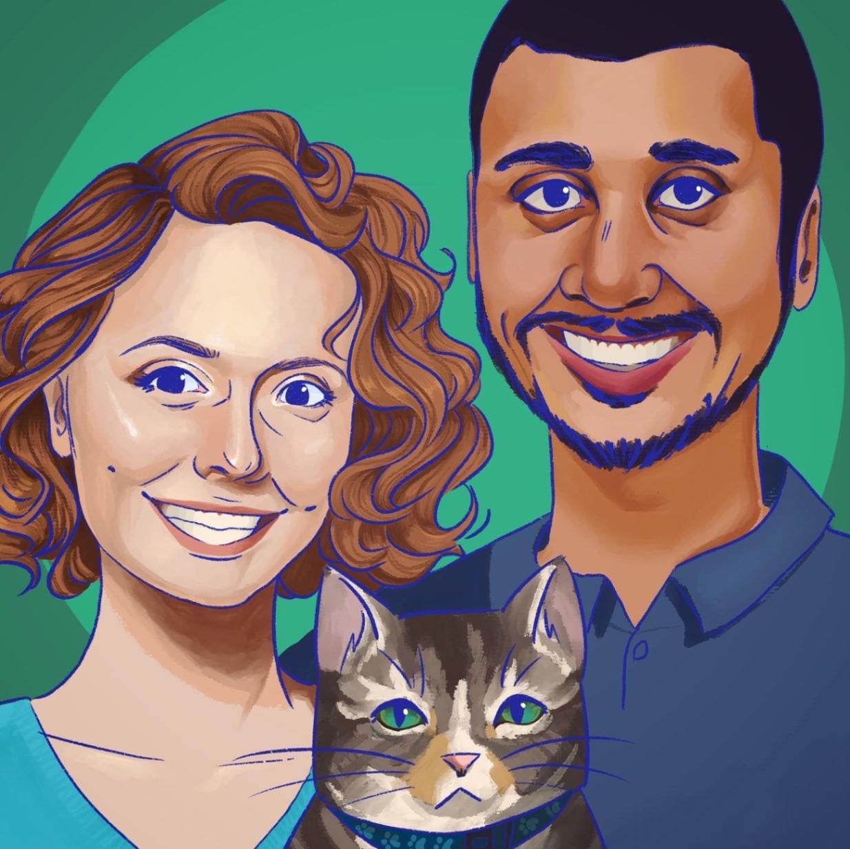 Turn photo into digital portrait painting | Custom digital art