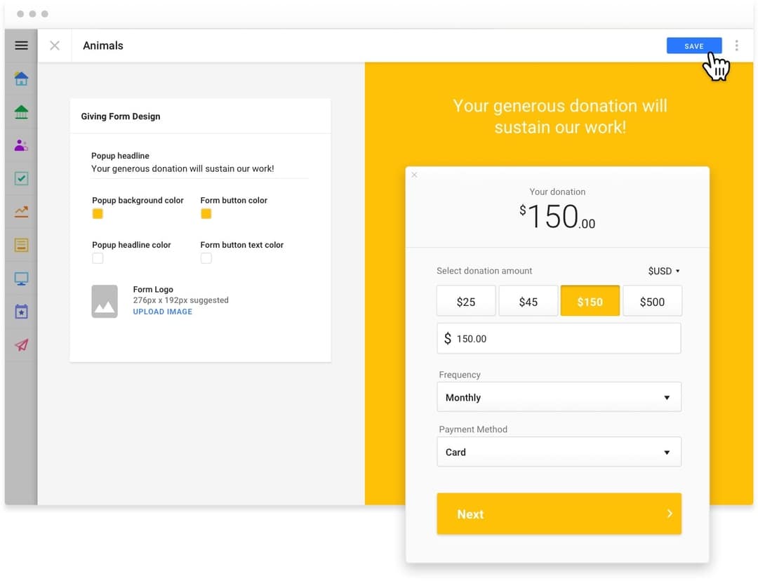 Online Donation Forms for Nonprofits | Embeddable & Simple