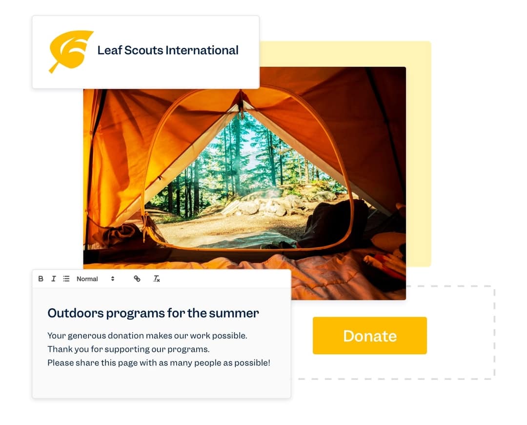 Donation Pages