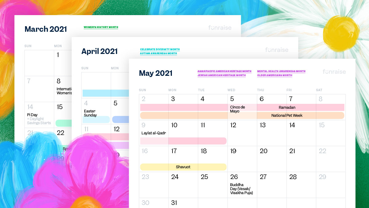 2022 Spring Fundraising Calendar | Funraise