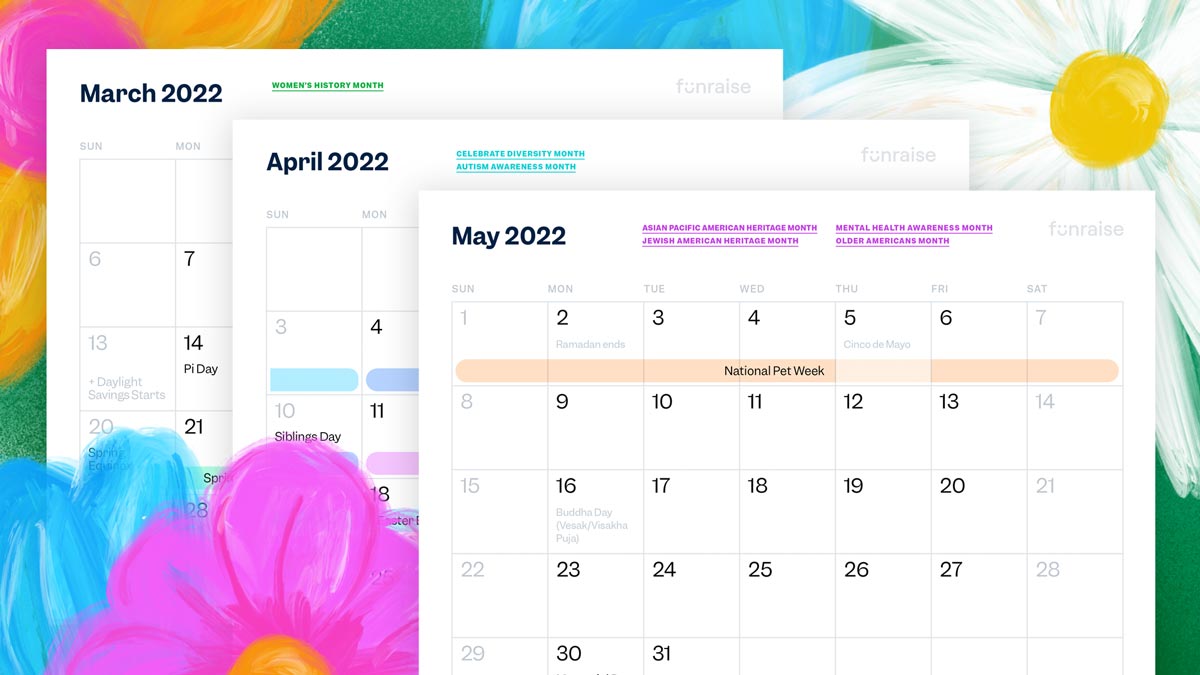 Spring Fundraising Calendar | Funraise