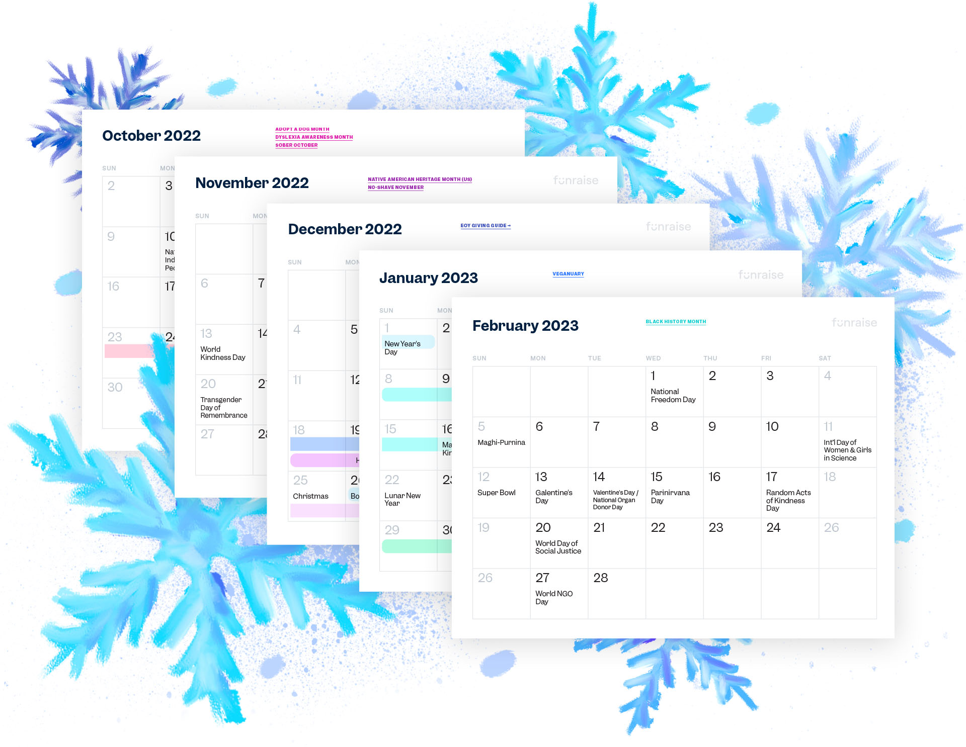 Winter Fundraising Calendar | Funraise