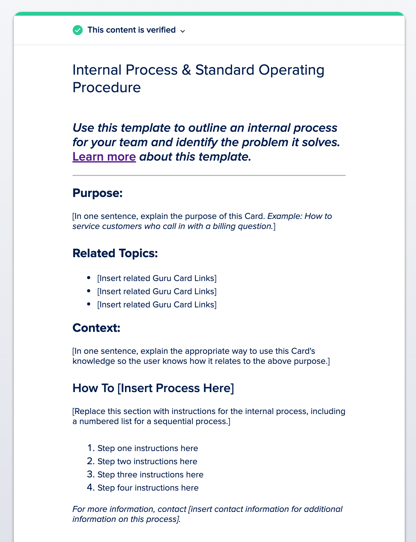 How To Write Standard Operating Procedures SOPs Templates 