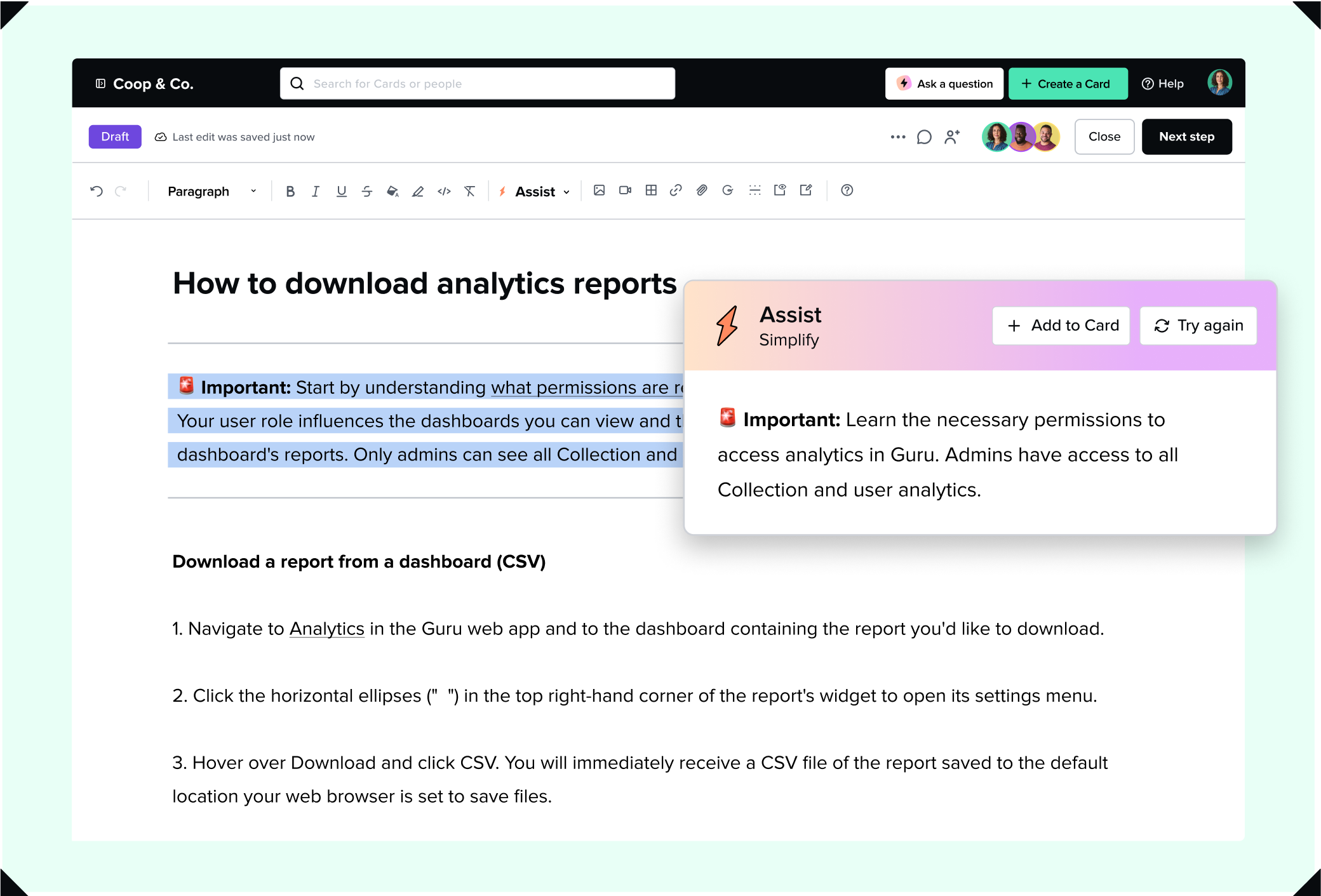 Supercharge Efficiency with Guru for Microsoft Teams
