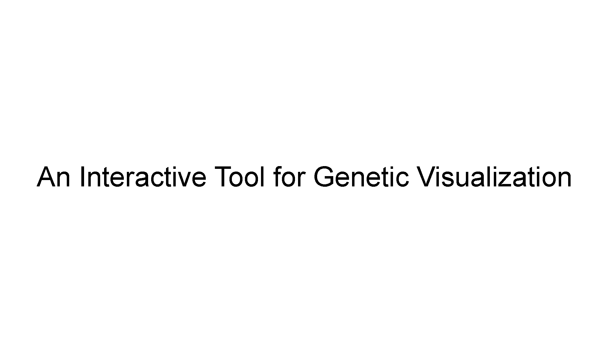 Genetic Visualization Tool Carnegie Mellon Cmkl│thailand
