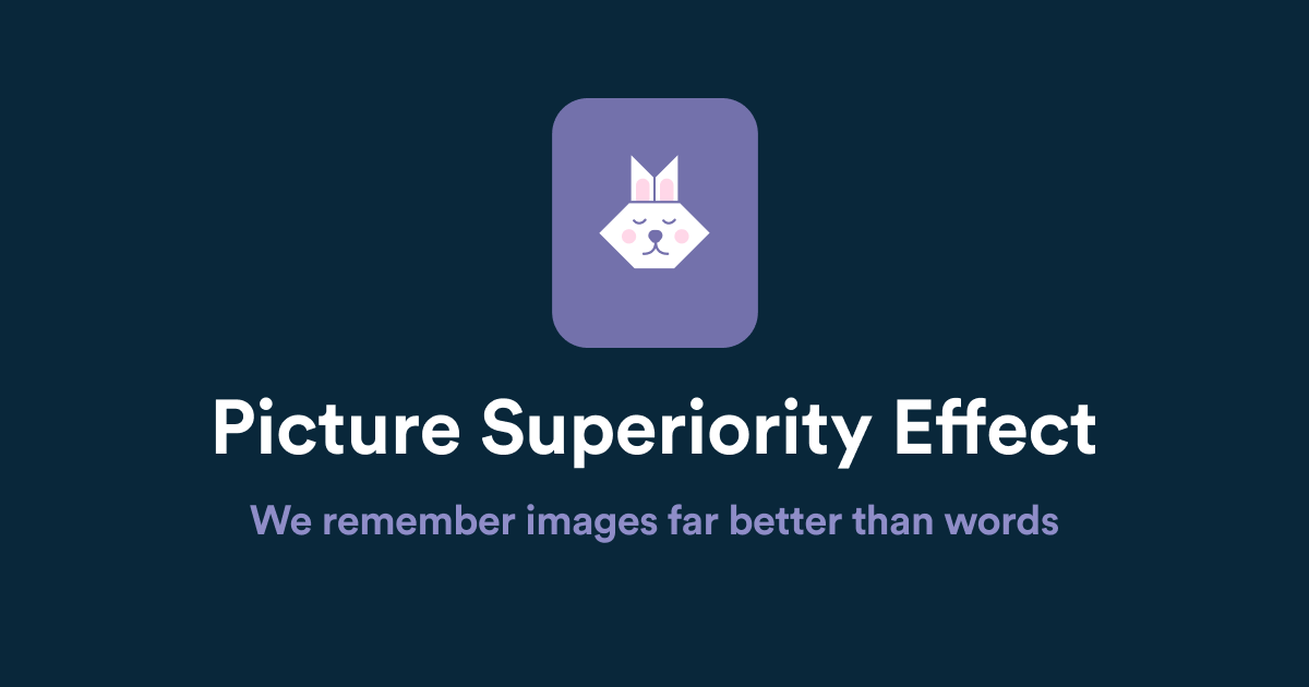 Picture Superiority Effect - Coglode