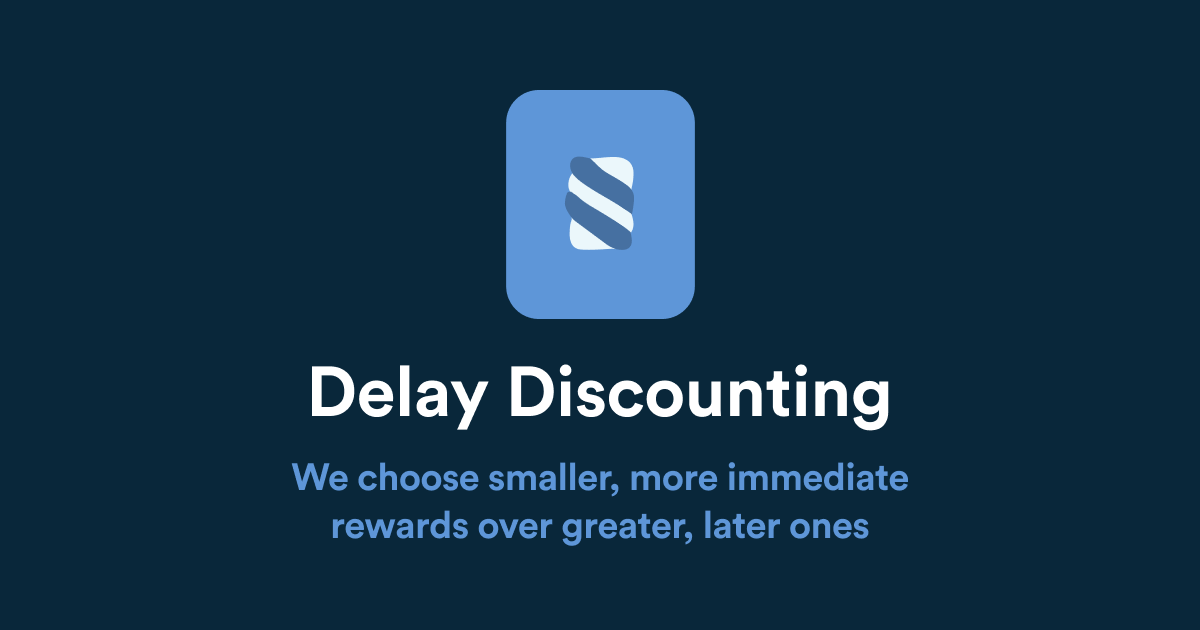 Delay Discounting - Coglode