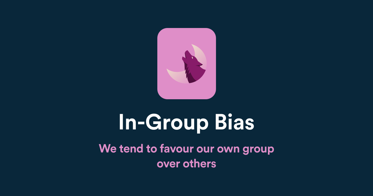 In-Group Bias - Coglode