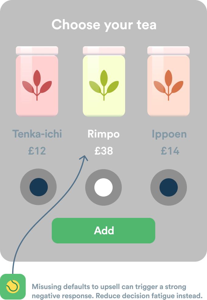 Coglode Cookbook - Pairing - Reduce friction and make the best option effortless
