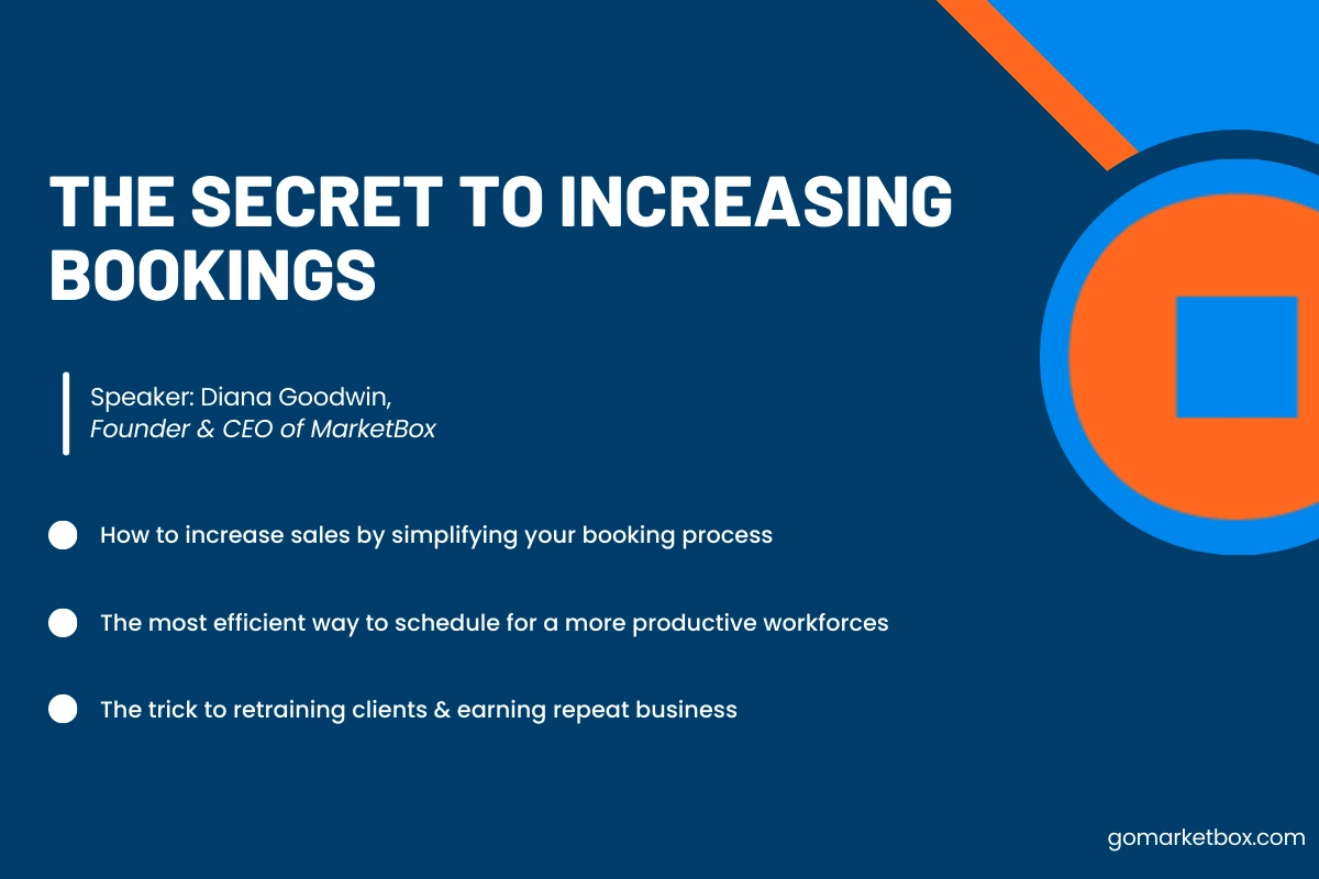 The Secret to Increasing Bookings Webinar | MarketBox