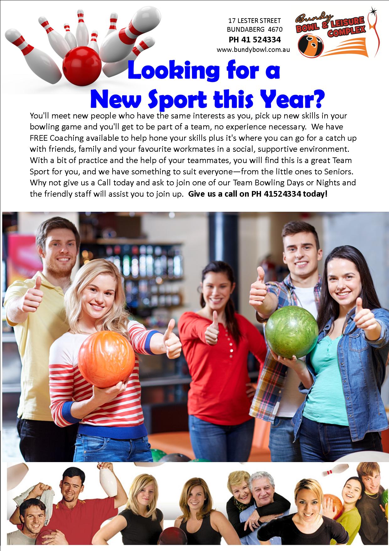 What's On - Bundy Bowl & Leisure Complex