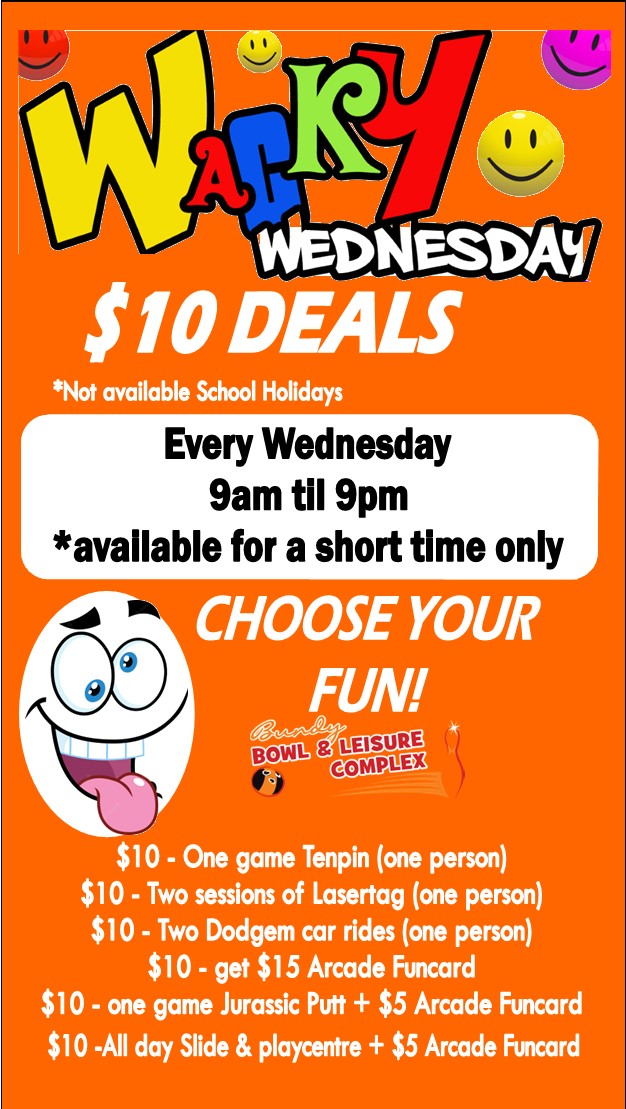 What's On - Bundy Bowl & Leisure Complex