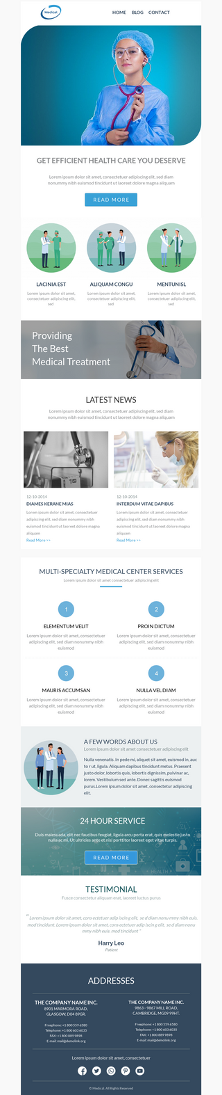 Medical Email Template | Unlayer