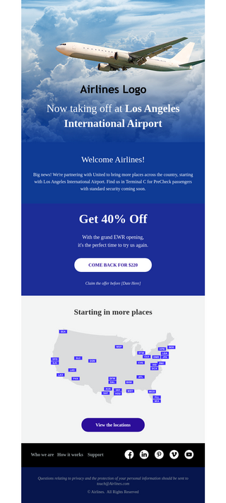 Offer Email Template | Unlayer