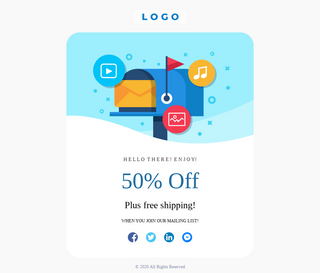 Modern Subscription Email Template | Unlayer