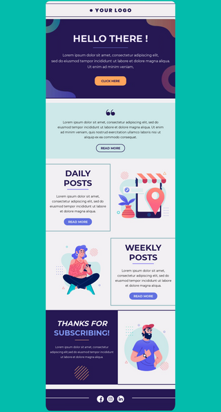 Subscription Email Template | Unlayer