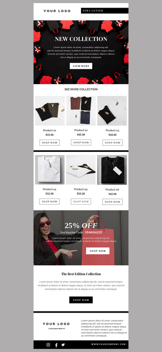 Best Collection Email Template | Unlayer