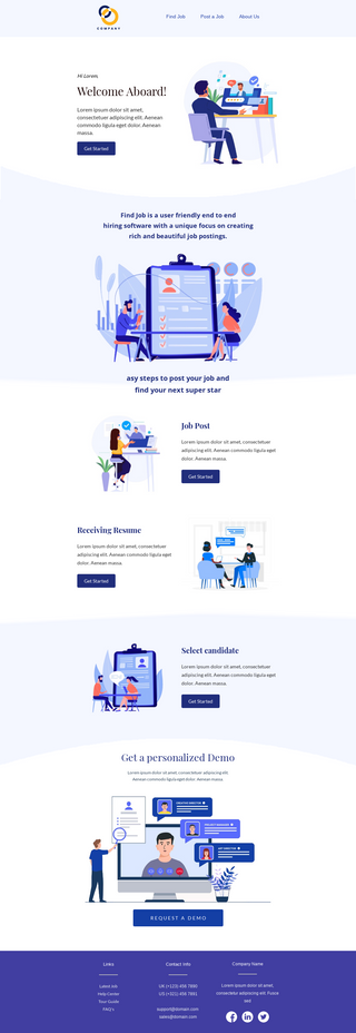 Recruitment Email Template | Unlayer