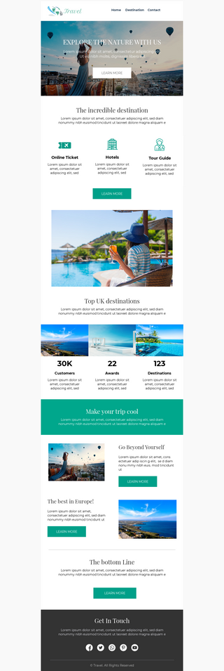 Explore Nature Email Template | Unlayer