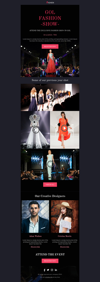 Free Email Templates for Fashion | Unlayer