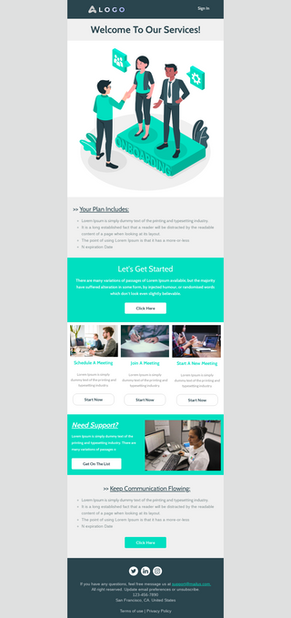 Customer Onboarding Email Template | Unlayer