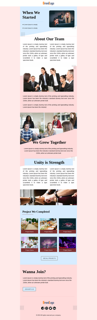 Event Management Email Template | Unlayer