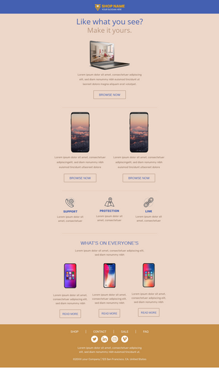 Tech Shop Customer Service Email Template | Unlayer