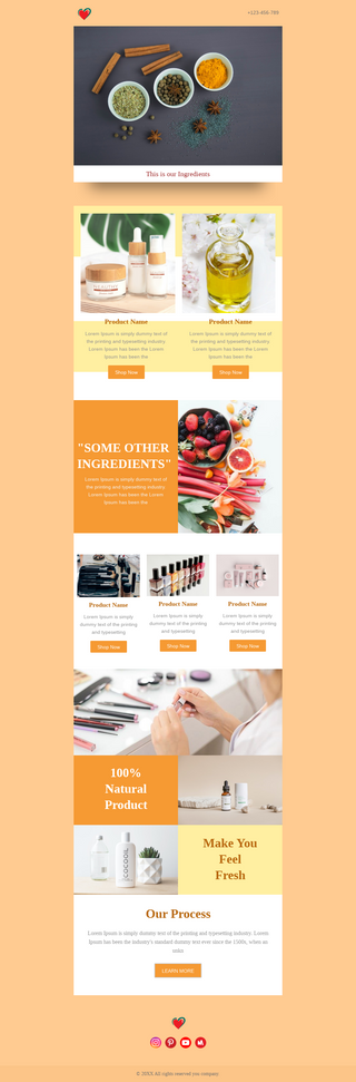 Natural Products Promotion Email Template | Unlayer