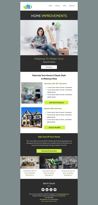 Housekeeping Customer Service Email Template | Unlayer