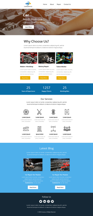 Car Repair Customer Service Email Template | Unlayer