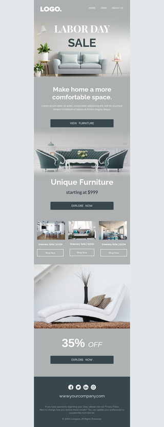 Free Email Templates for Labor Day | Unlayer