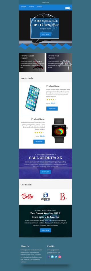 Free Email Templates for Cyber Monday | Unlayer