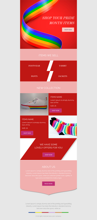 Free Email Templates for LGBTQ Pride Month | Unlayer