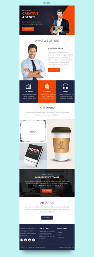 Business Services Promotion Email Template | Unlayer