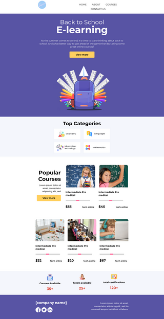 Free Email Templates for Back to School | Unlayer