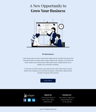 Sales Introduction Email Template | Unlayer