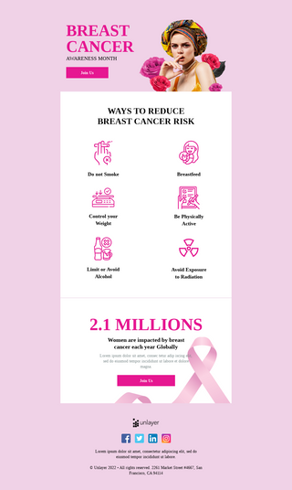 Awareness Month Email Template | Unlayer