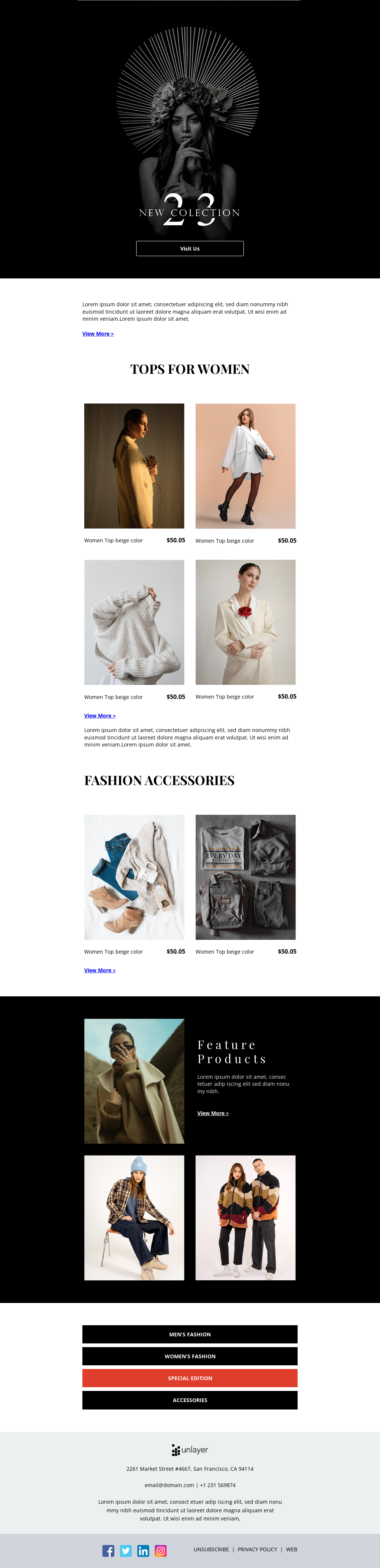 Marketing News Email Template | Unlayer