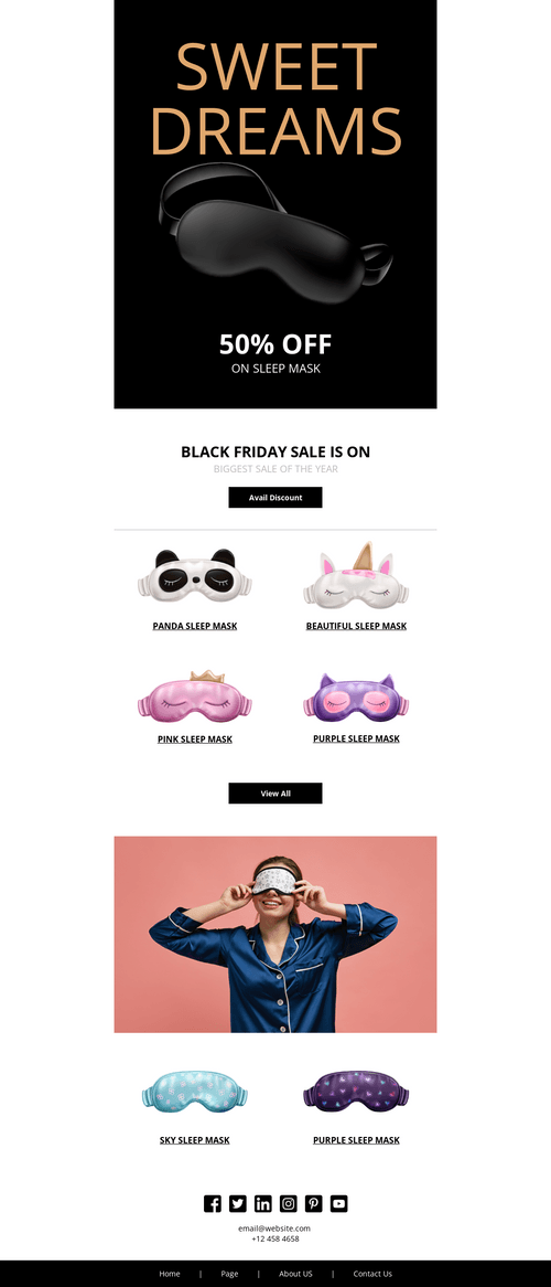 Free Discount Email Templates | Unlayer