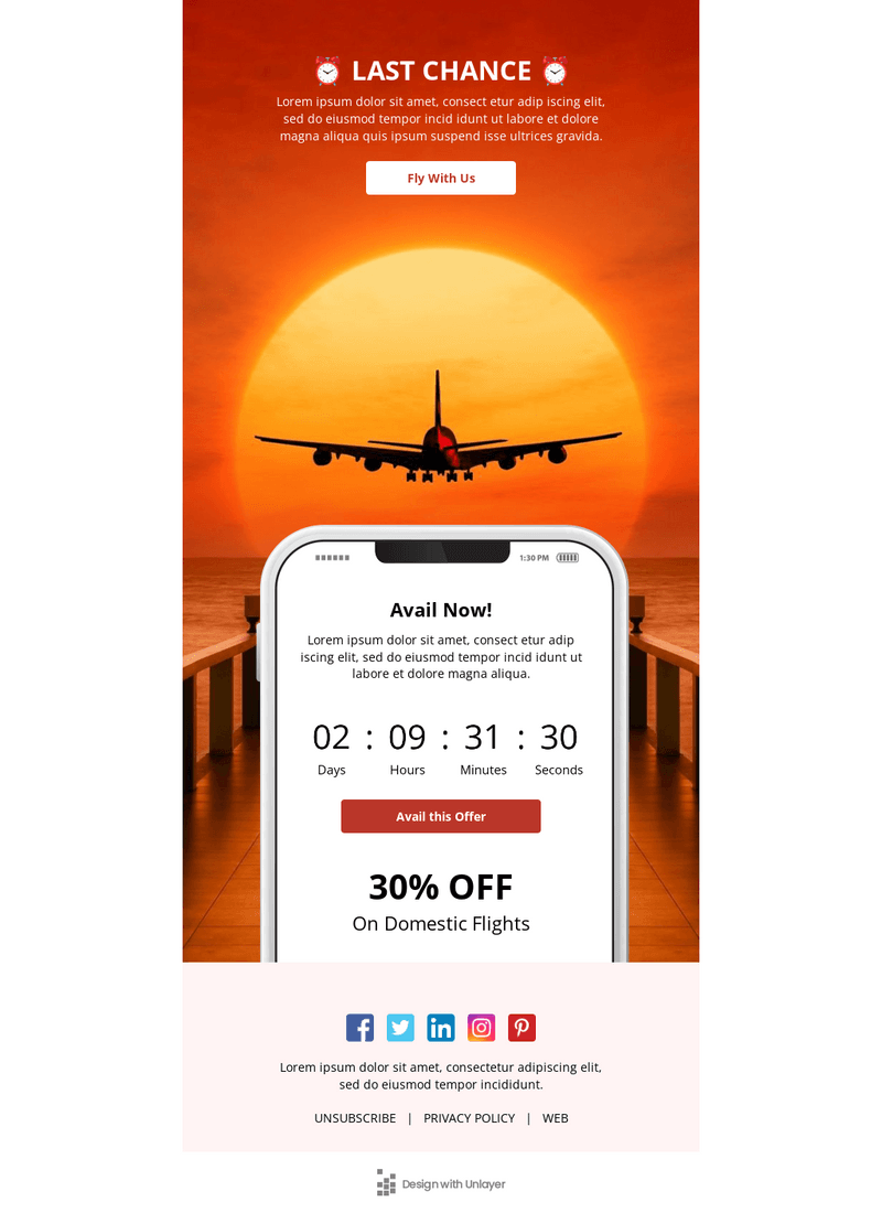 Free Discount Email Templates | Unlayer