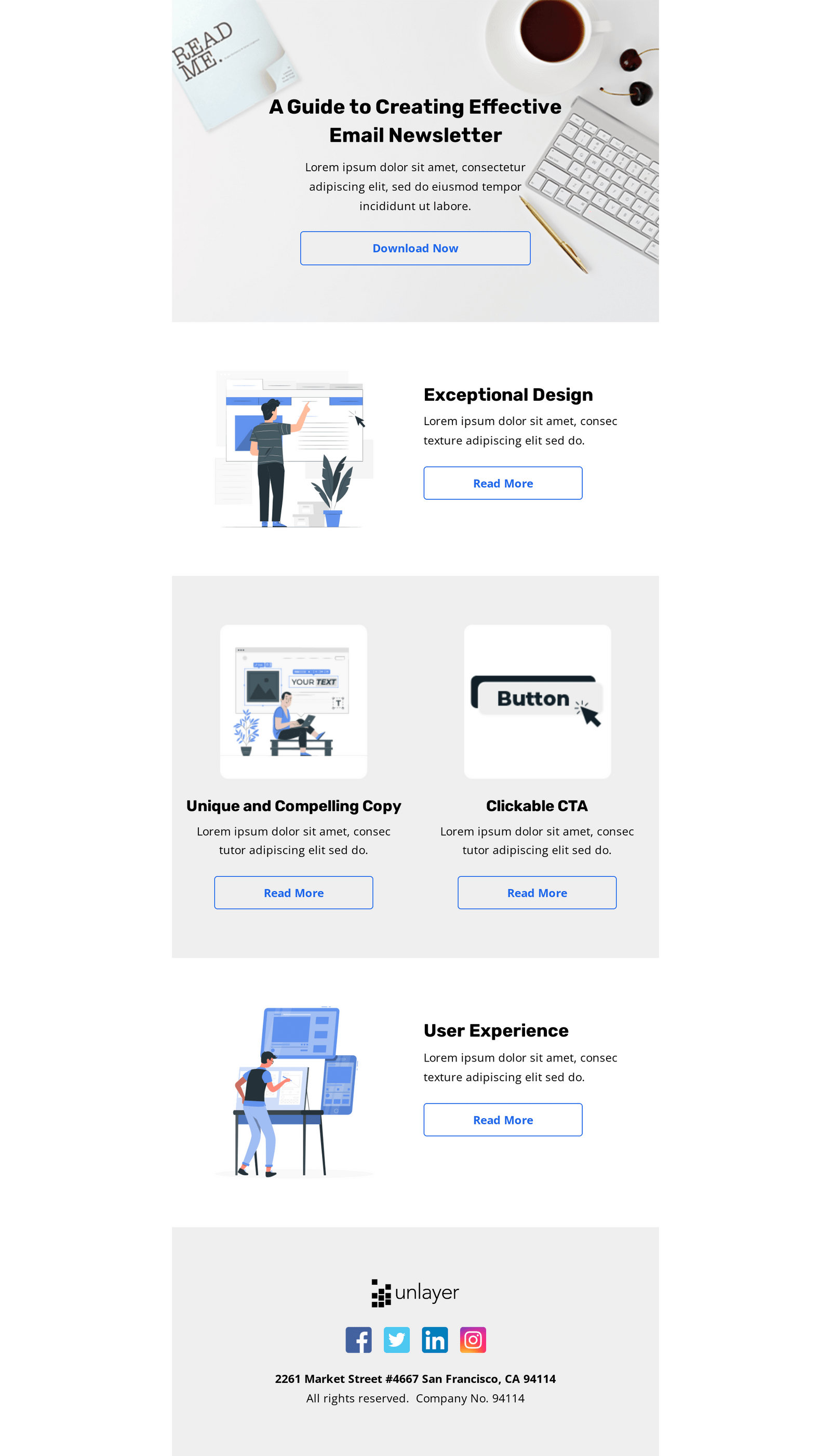 Free eBook Templates | Unlayer