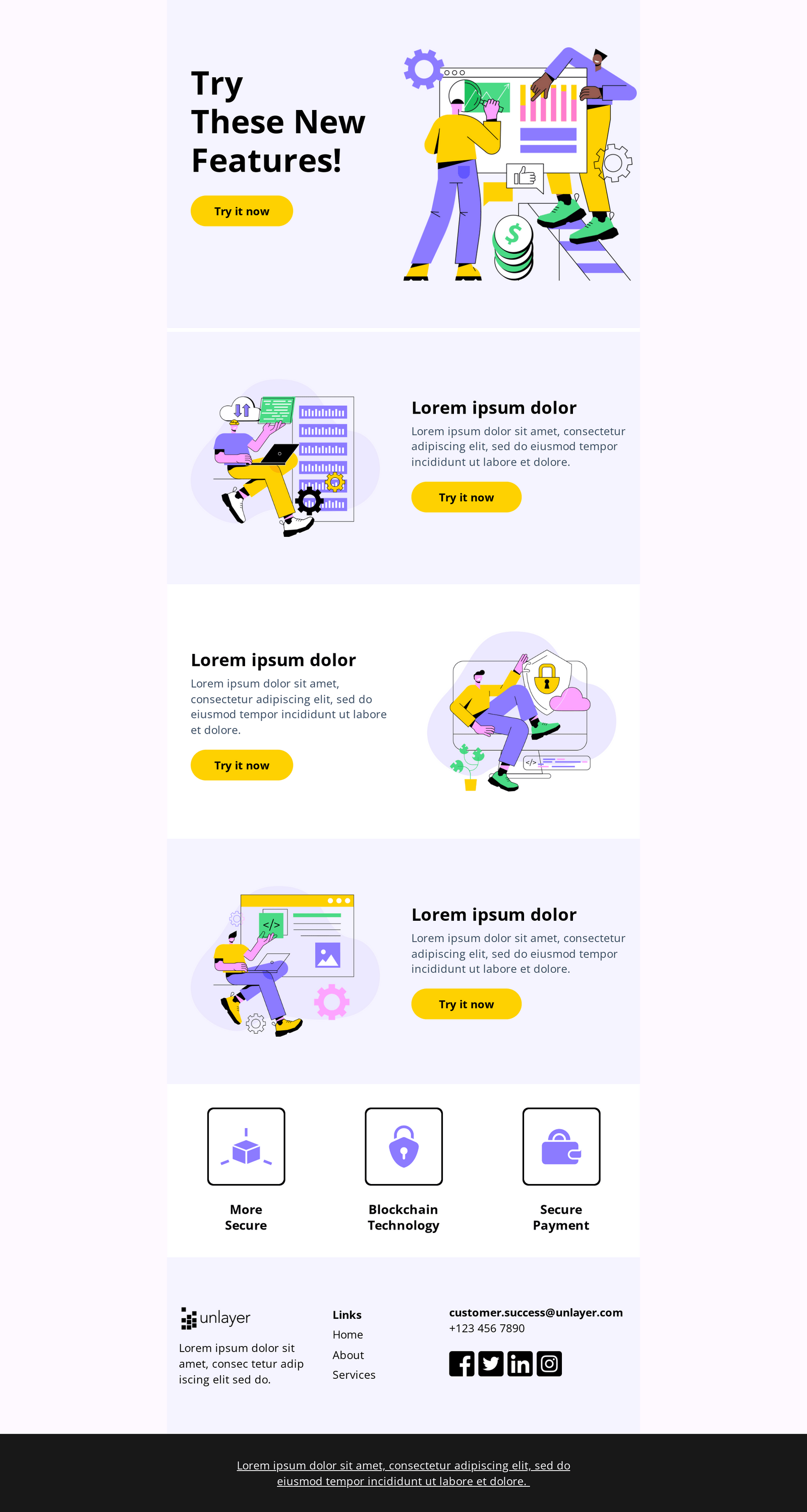 Free Product Update Email Templates | Unlayer