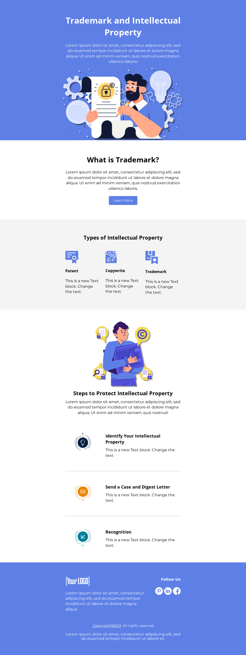 Intellectual Property Email Template | Unlayer
