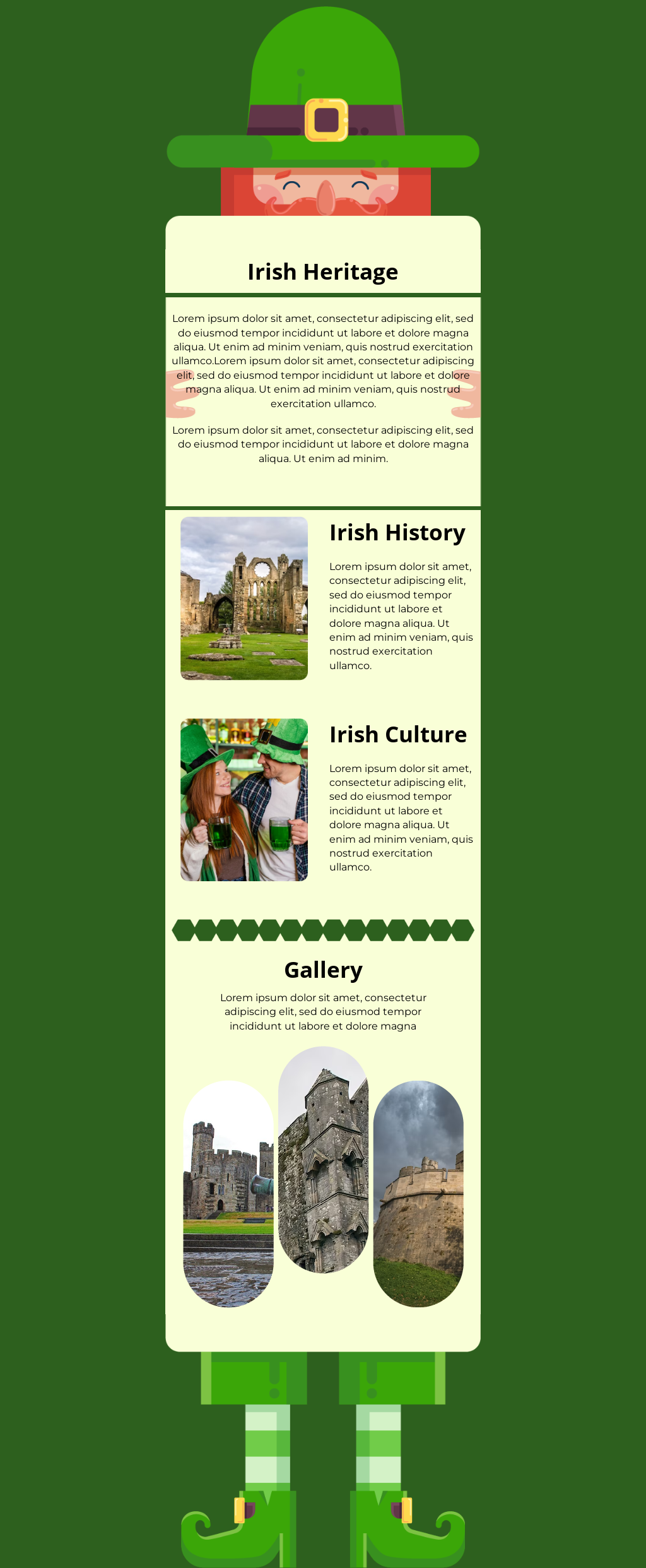 Irish Heritage Email Template | Unlayer
