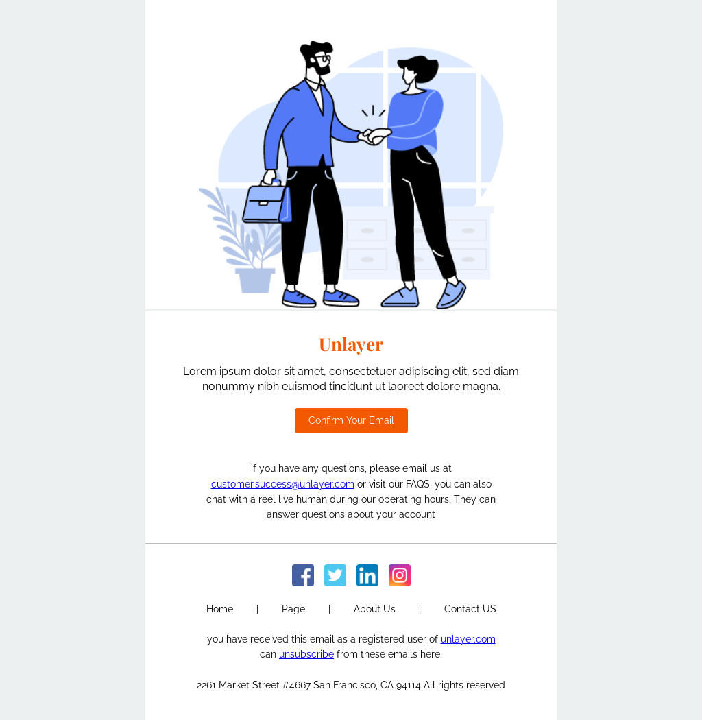 Client Acquisition Email Template | Unlayer