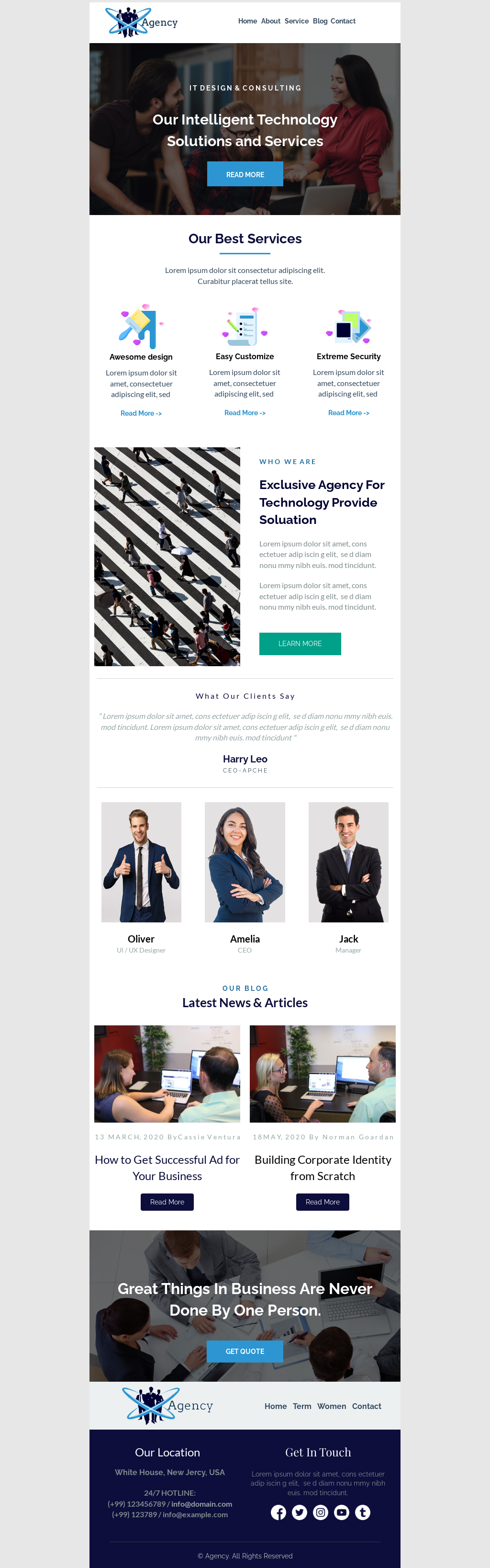 Agency Email Template | Unlayer