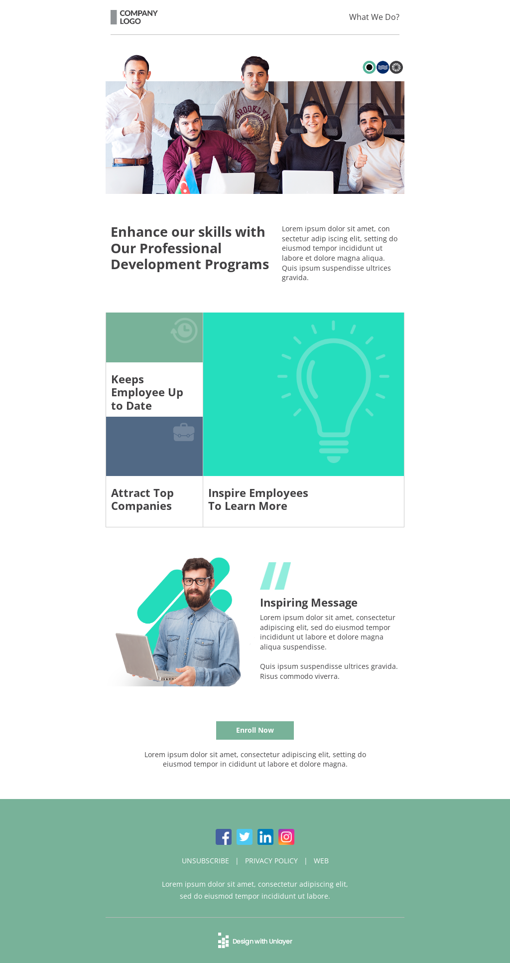 Skill Development Email Template | Unlayer
