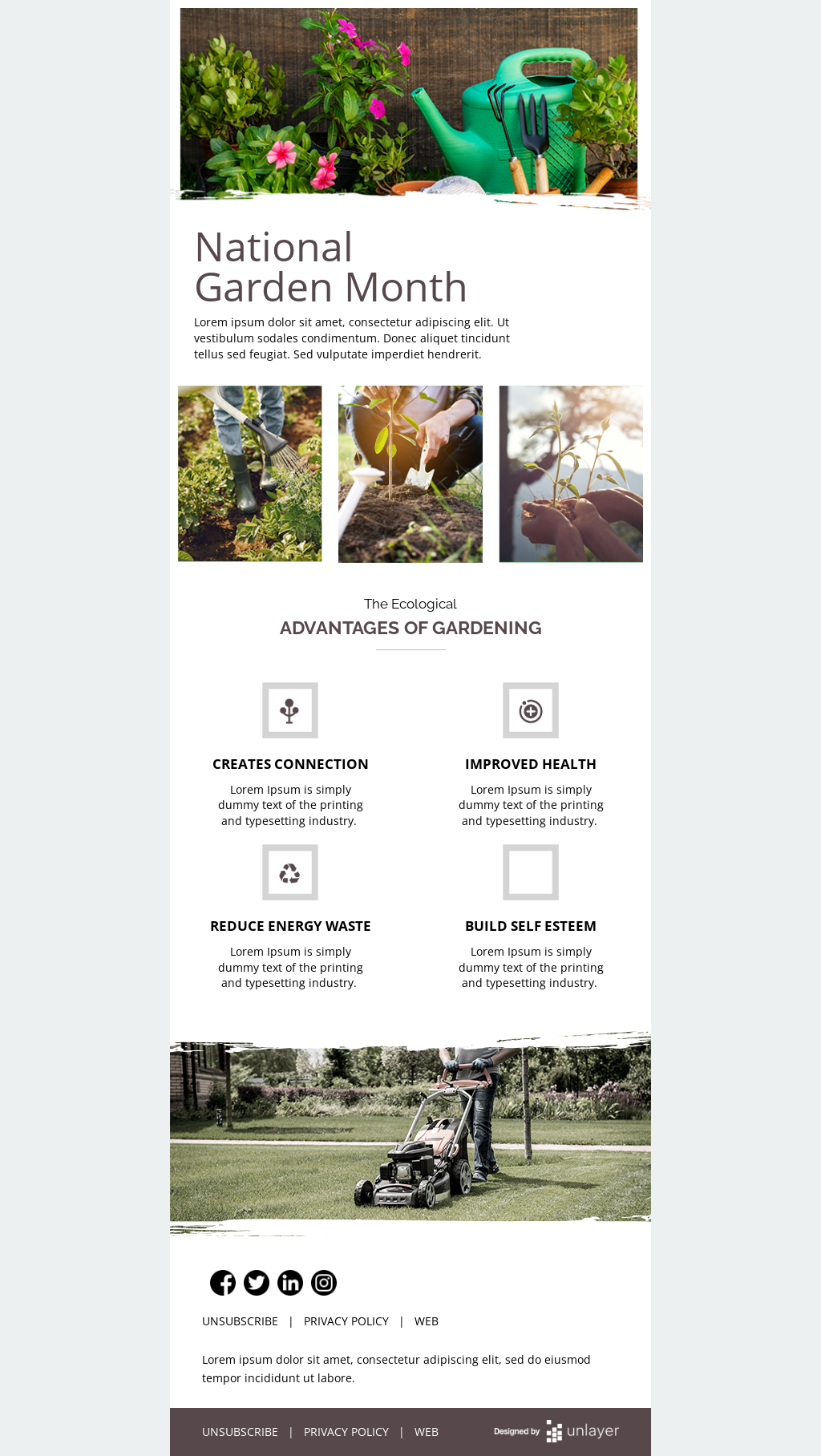 National Garden Month Email Template | Unlayer