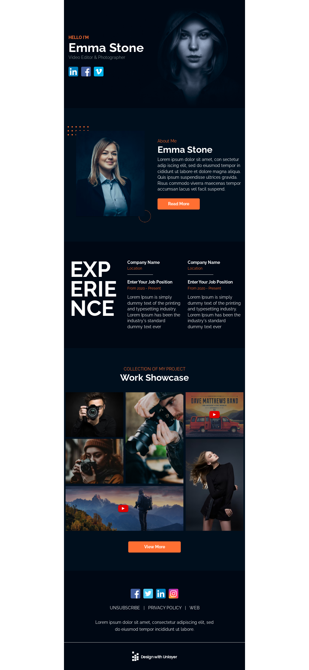 Video Editor CV Email Template Unlayer video-editor-cv-email-template-unlayer